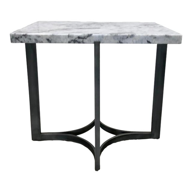 Sherrill Occasional Modern Stone End Table | Chairish