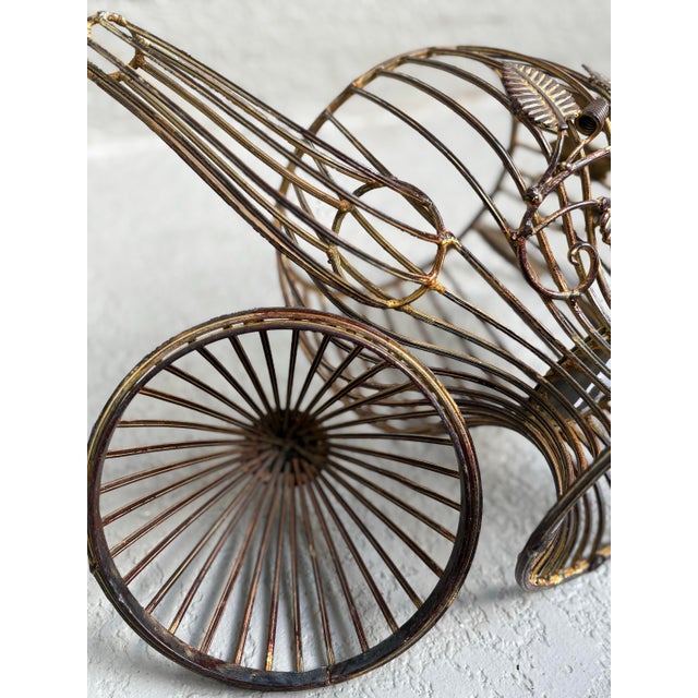 Large Decorative Metal Teapot With Leaf Motifs | Chairish