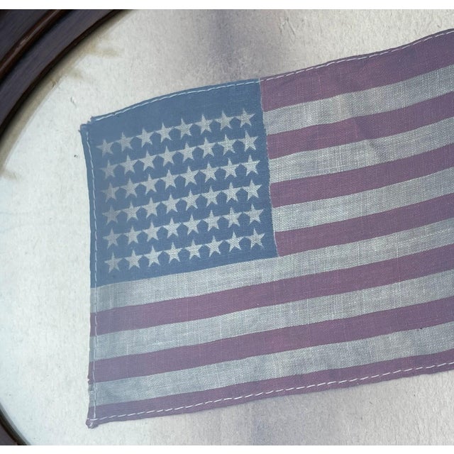 Vintage 48 Star American Flag 1940 in Vintage 1880’s Antique Walnut ...