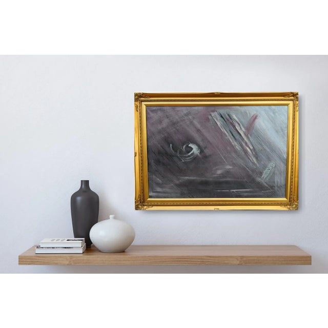 Large Scale Original Contemporary Abstract Painting Framed | Chairish