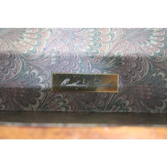 Maitland-Smith Tooled Leather Commode | Chairish