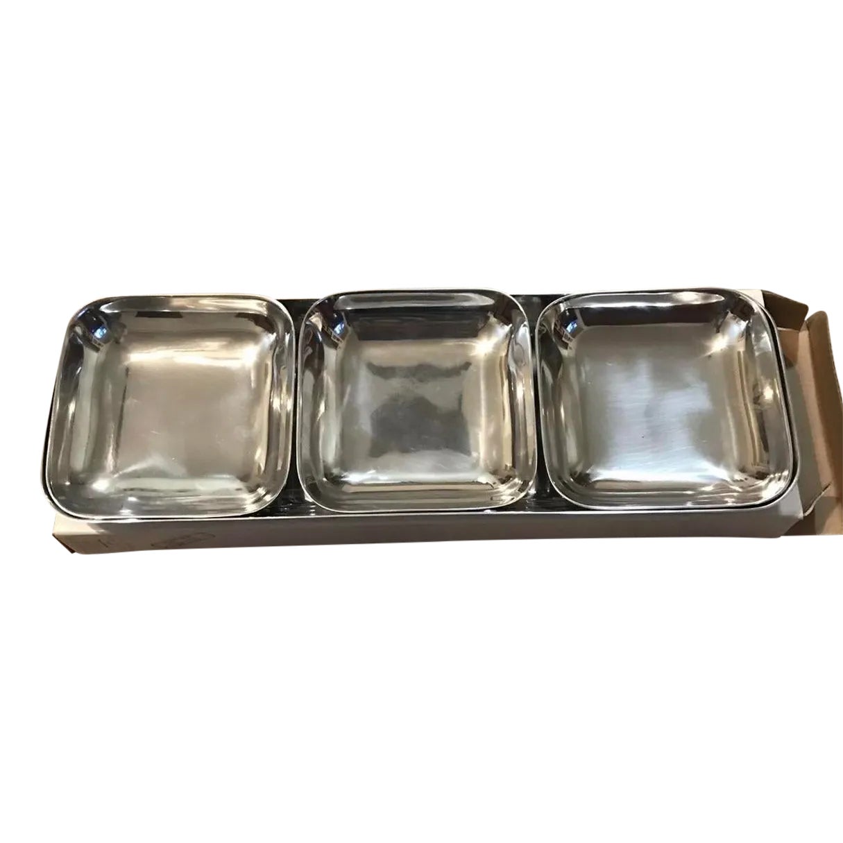 Towle Pintel Collection Silverplate Square Relish Tray and Inserts ...