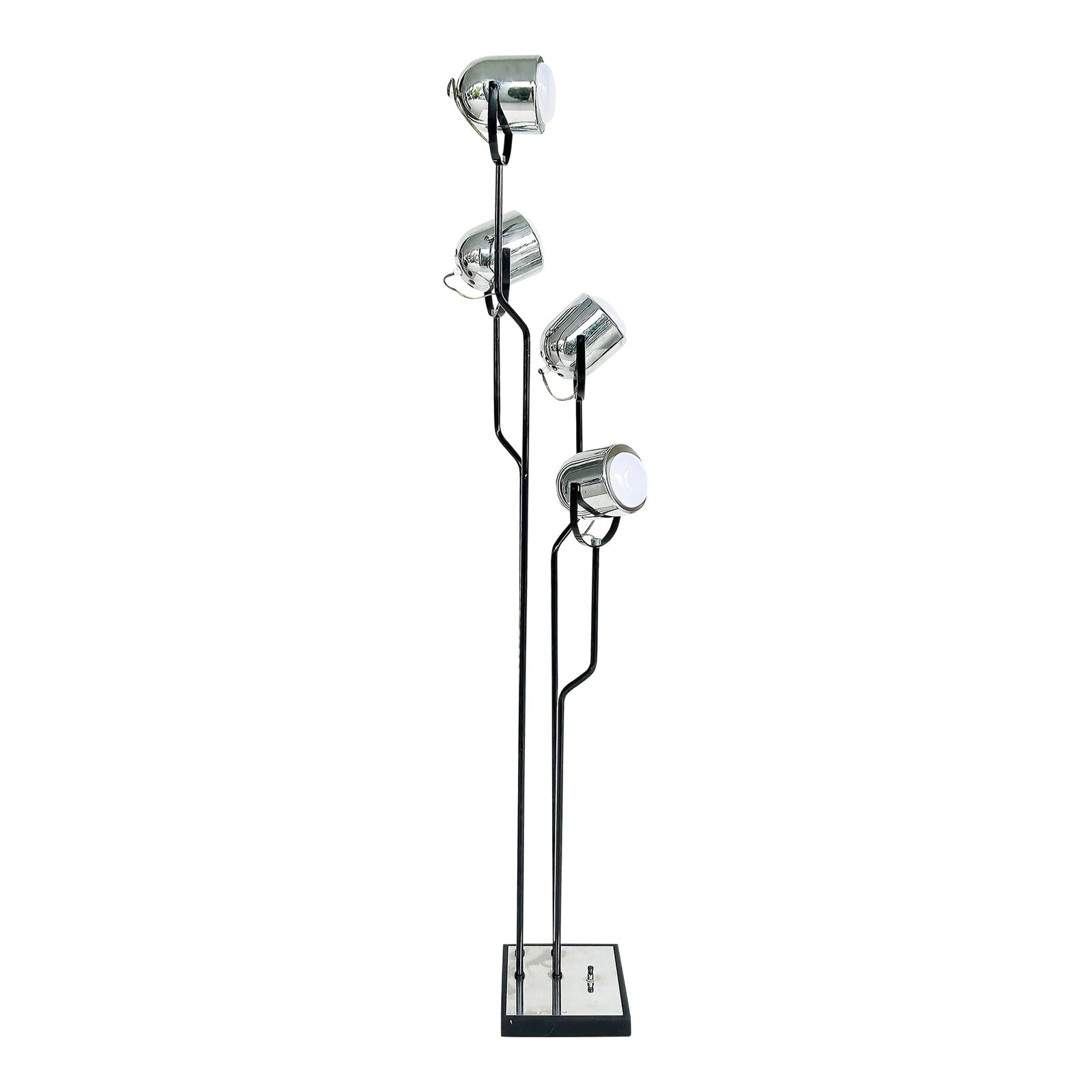 Mid 20th Century Mid Century Goffredo Reggiani Italian Floor Lamp, 4 ...