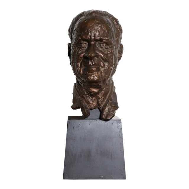Bust of a Man, Chaim Gross Bronze Sculpture, Signature and Date ...