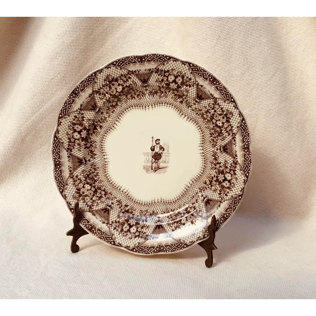 Circa 1850 English Stoneware Plates - Set of 3 | Chairish