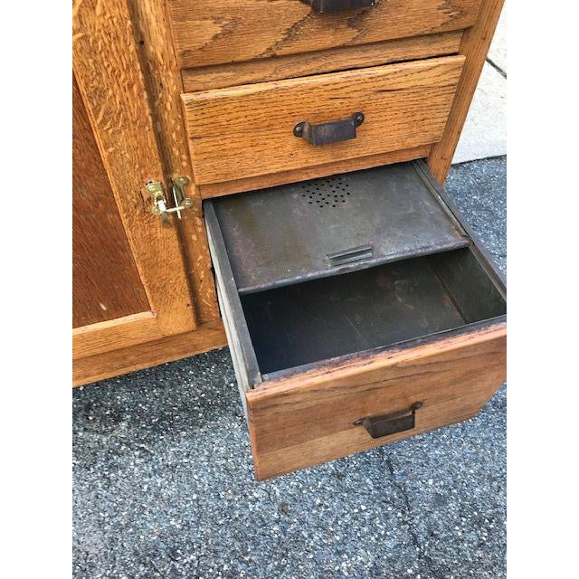Antique McDougall Oak Hoosier Kitchen Cabinet | Chairish Antique McDougall Oak Hoosier Kitchen Cabinet | Chairish