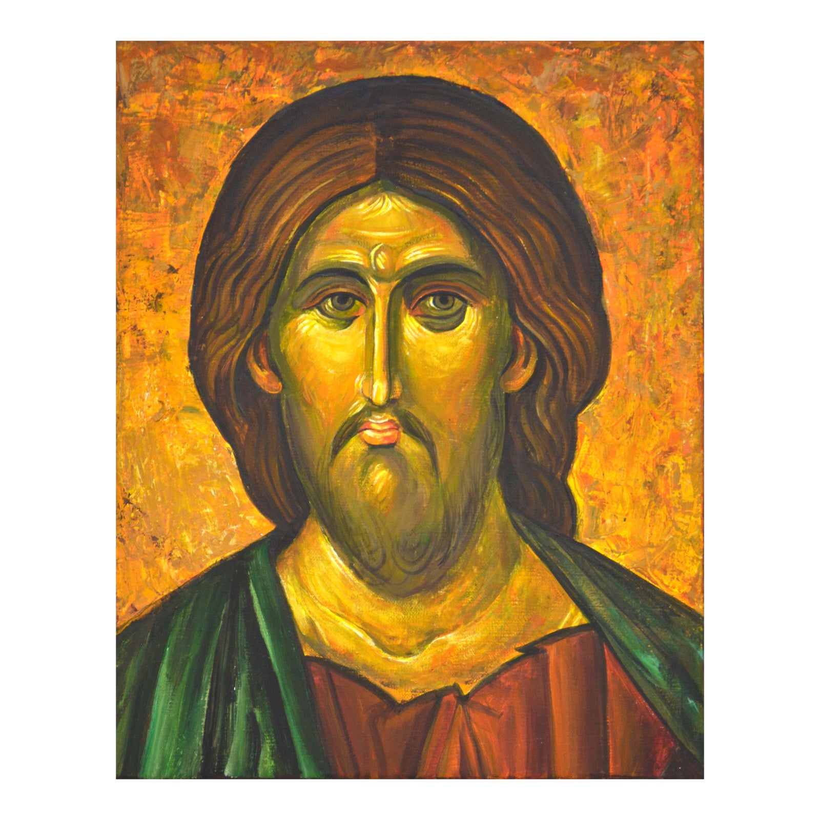 Jesus Christ 3.Modern Original Painting.Iryna Kastsova | Chairish