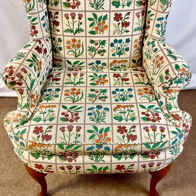 Vintage Traditional Arts & Crafts Ethan Allen Wingback Chair.. | Chairish