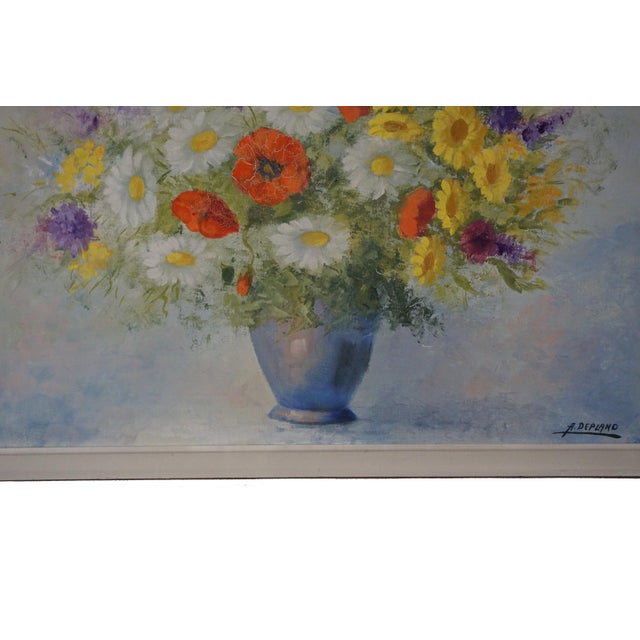 Late 20th Century French Spring Flowers in Vase Still Life Painting ...