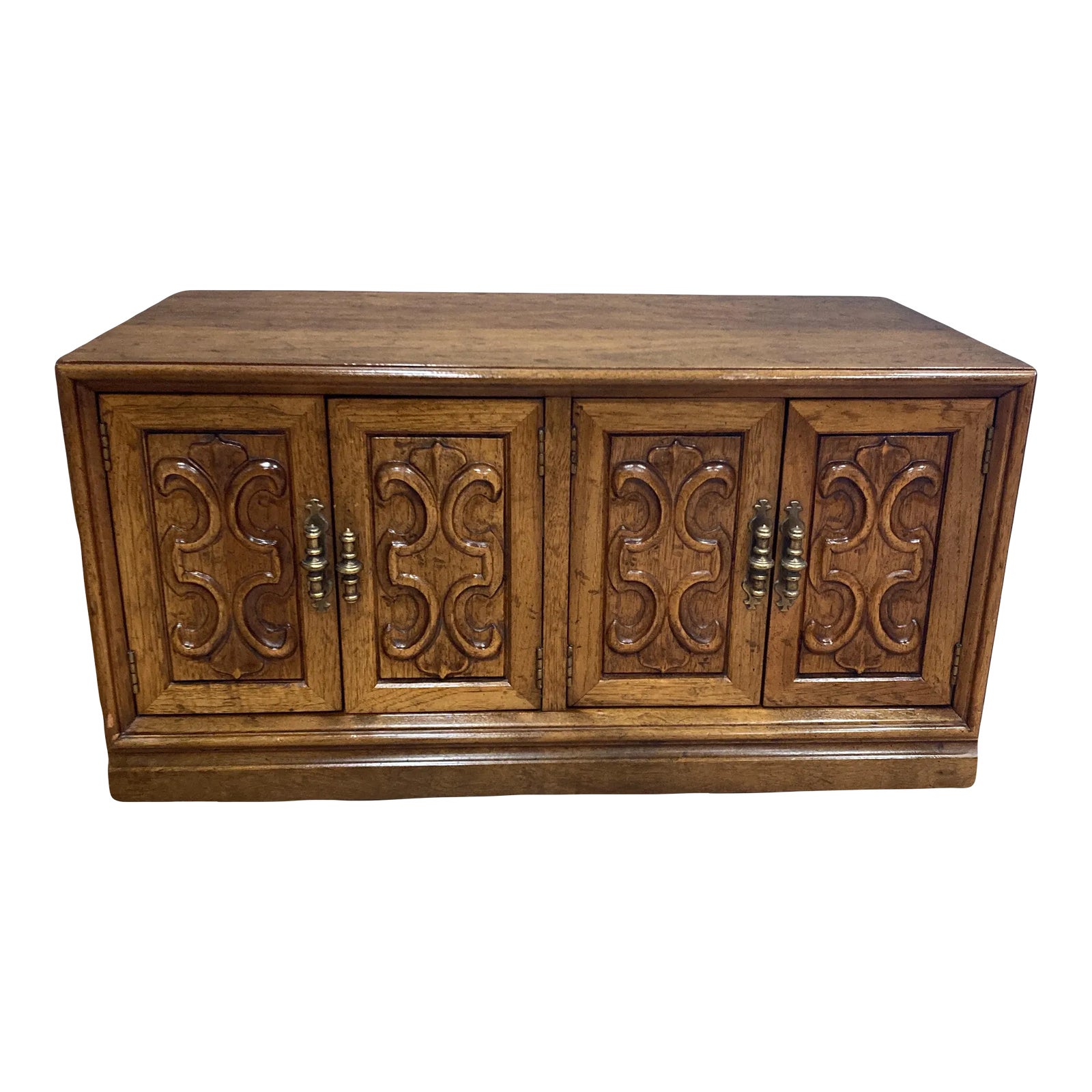 1960s Drexel Low Side Table Entertainment Stand | Chairish