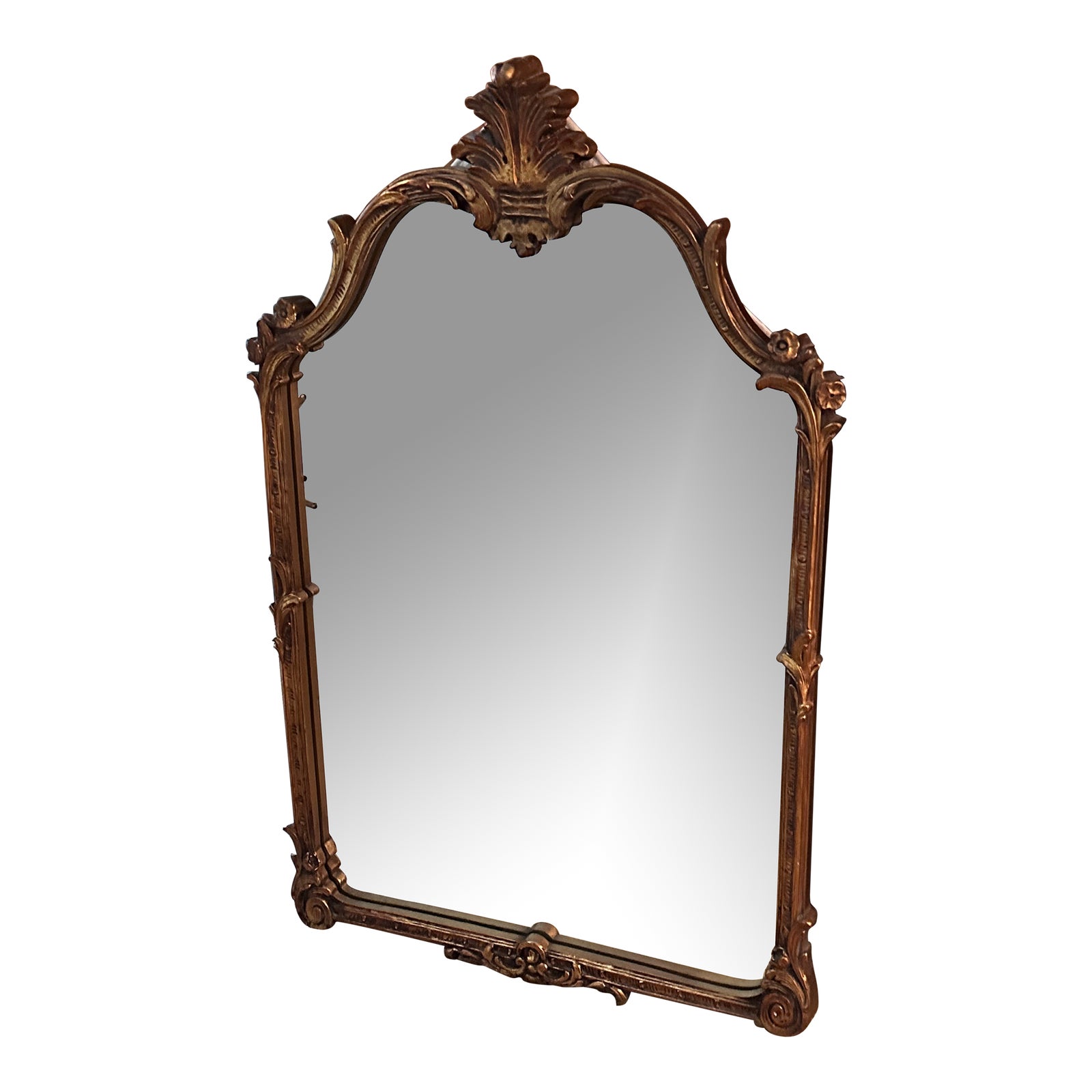 1990s Carolina Mirror Company Rococo Style Mirror | Chairish