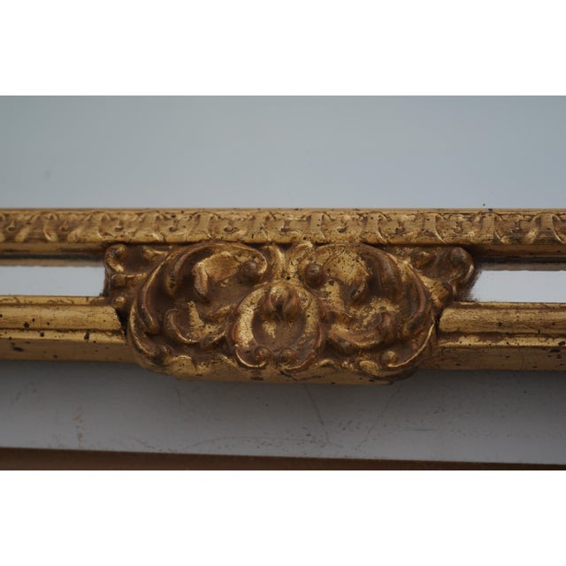 Labarge Italian Gold Frame Rectangular Mirror | Chairish