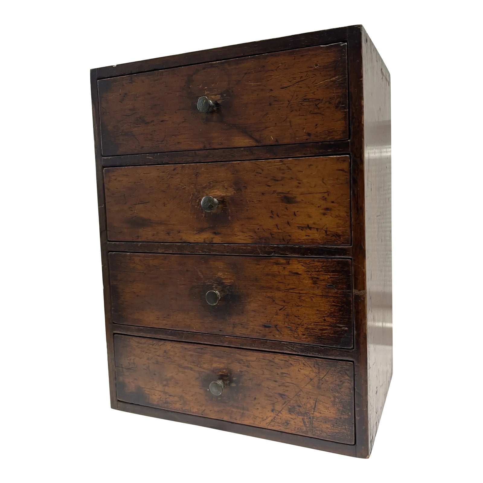 Antique English Salesman's Sample Chest of Drawers | Chairish