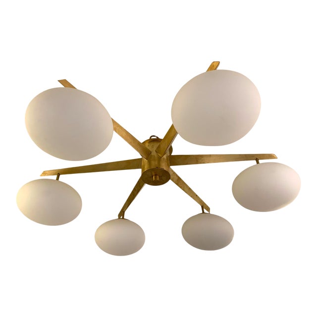 Bespoke Mid-Century Six-Light Fixture | Chairish