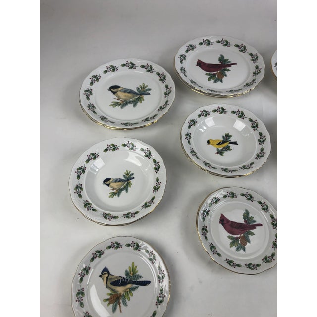 Vintage Gibson Winter Birds China Set- 24 Pieces | Chairish