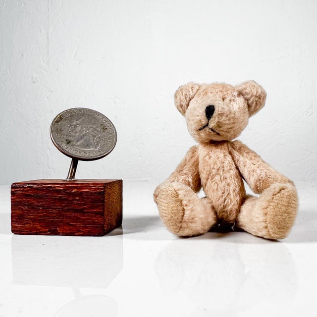 Mid 20th Century Tiny Baby Teddy Bear Soft Huggable Vintage | Chairish