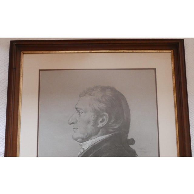 1930s Vintage Framed Charcoal Portrait of a Gentleman Drawing | Chairish