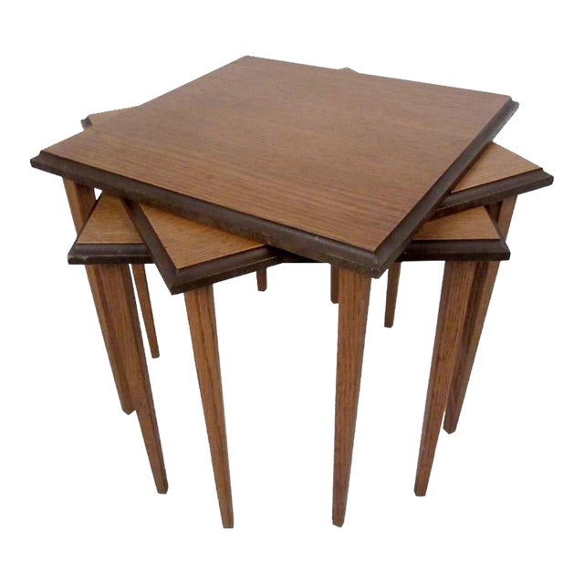 Sleek Mid-Century Nesting Tables | Chairish