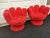 Vintage Contemporary Red Hand Chair- a Pair | Chairish
