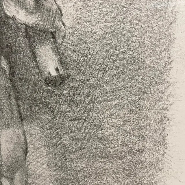 Late 20th Century Framed Academic Figure Drawing | Chairish