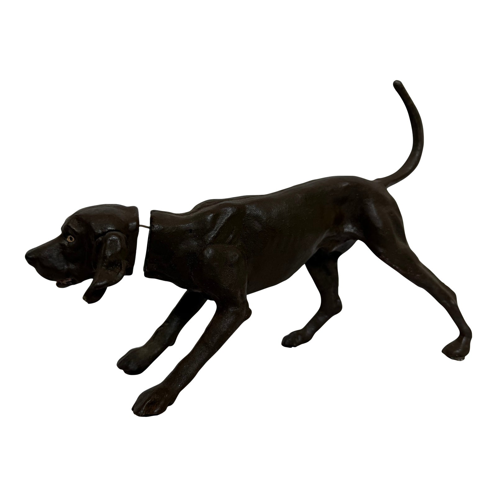 1940s Cast Iron Chocolate Hound Bubble Head | Chairish