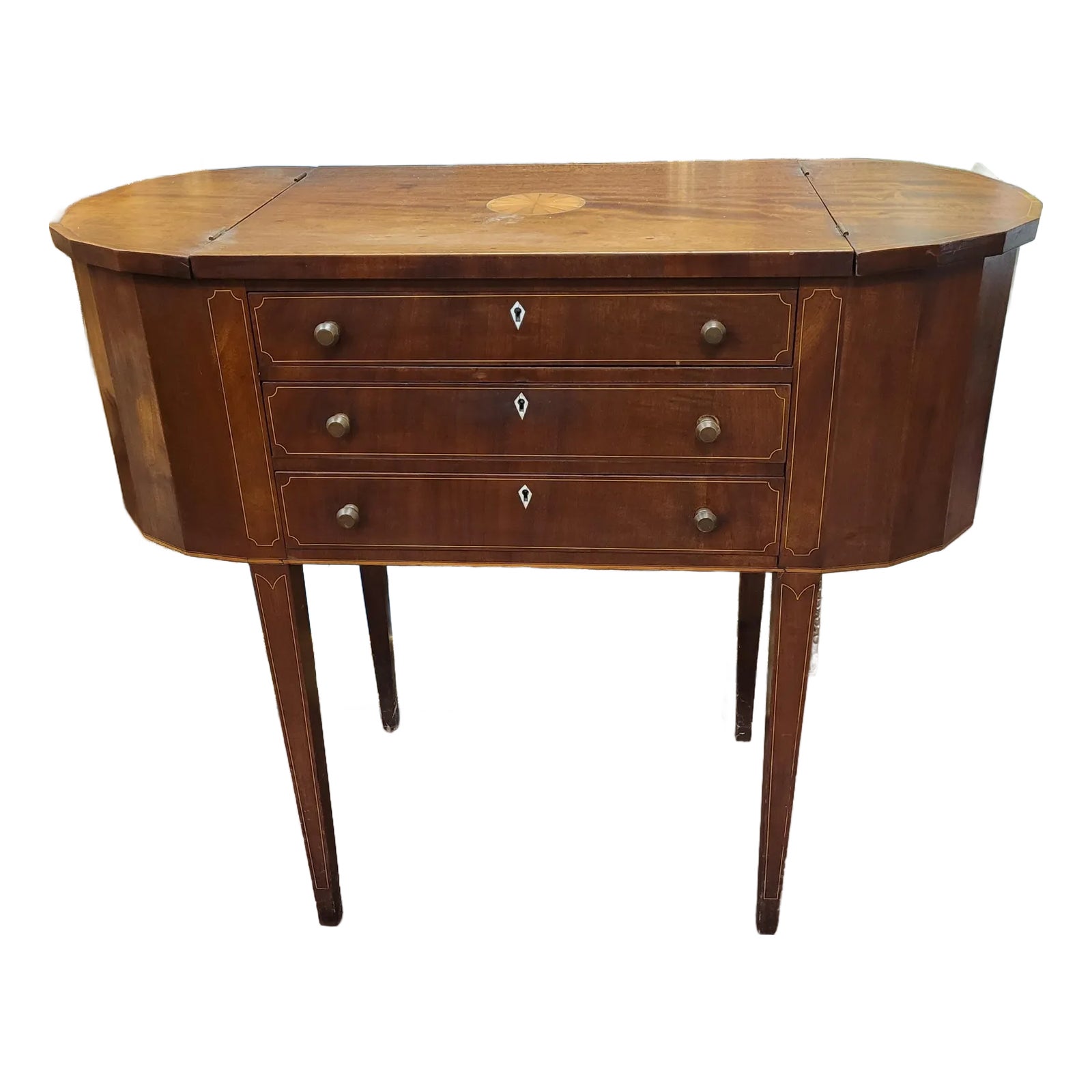 19th Century Martha Washington Sewing Table | Chairish