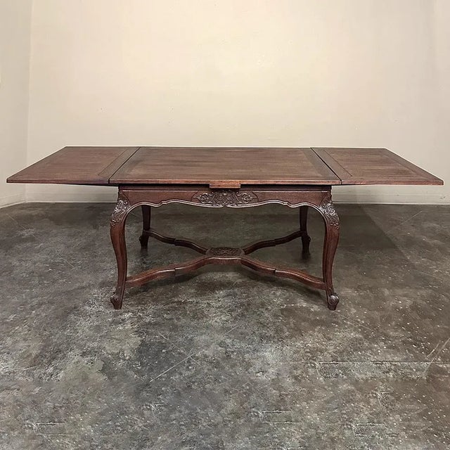 Antique French Louis XIV Draw Leaf Dining Table | Chairish