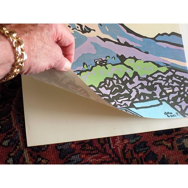 Vintage Folio Size Signed Mid 20th C. Japanese Lithographs of Japanese ...