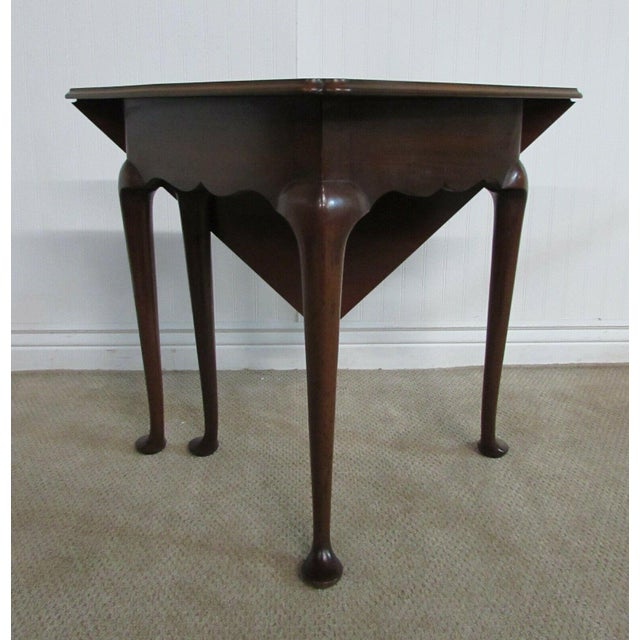 Kittinger Handkerchief Table Drop Leaf Corner Table | Chairish