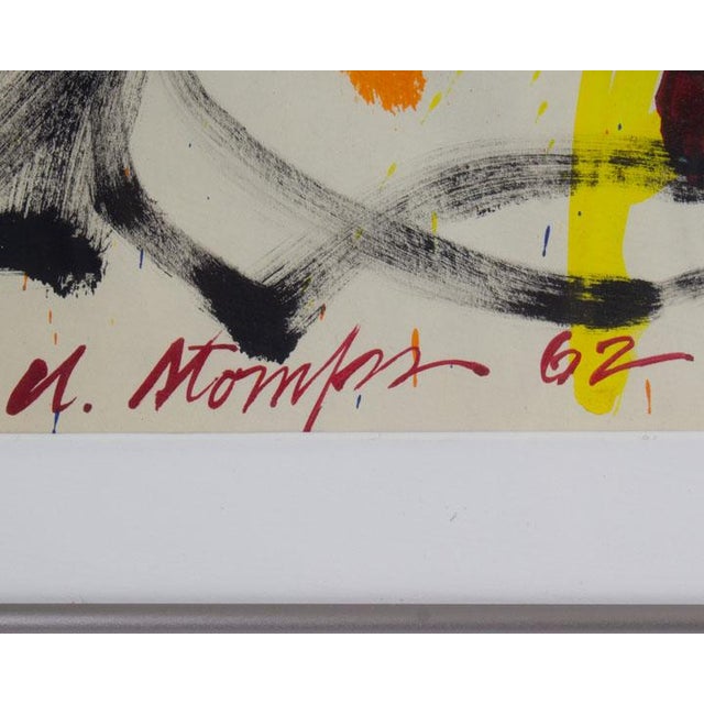 1962 Abstract Painting by Walter Stomps | Chairish