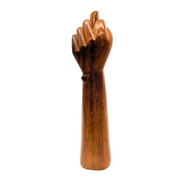 Mid 20th Century Carved Brazilian Rosewood "Figa: Good Luck" Fist ...