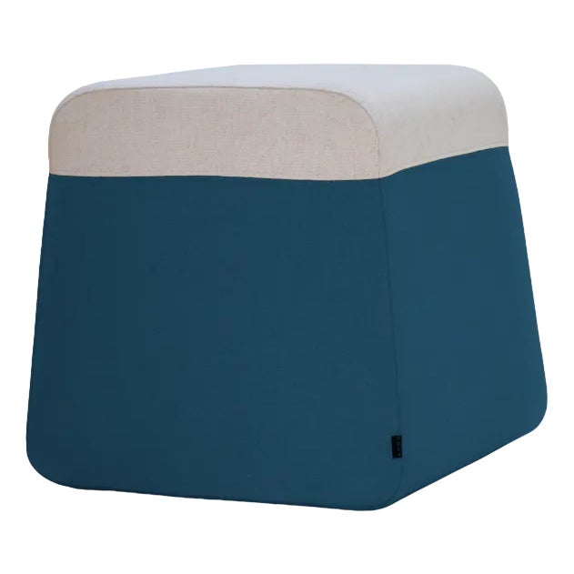 Seal Pouf Blue MLF 05 by Moca | Chairish