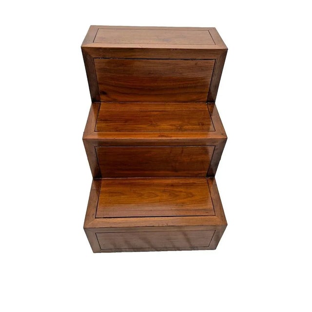 1940s Japanese Kaidan Tansu Step Chest cabinet Two pass through drawers ...