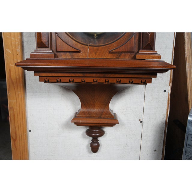 Antique Gustav Becker Vienna German Carved Victorian Walnut Regulator ...