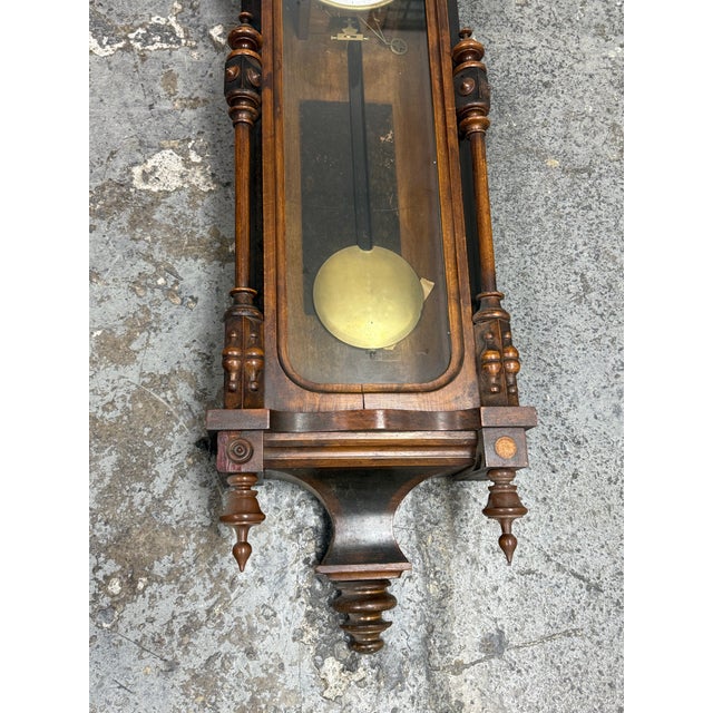Antique German Vienna Regulator Wall Clock | Chairish