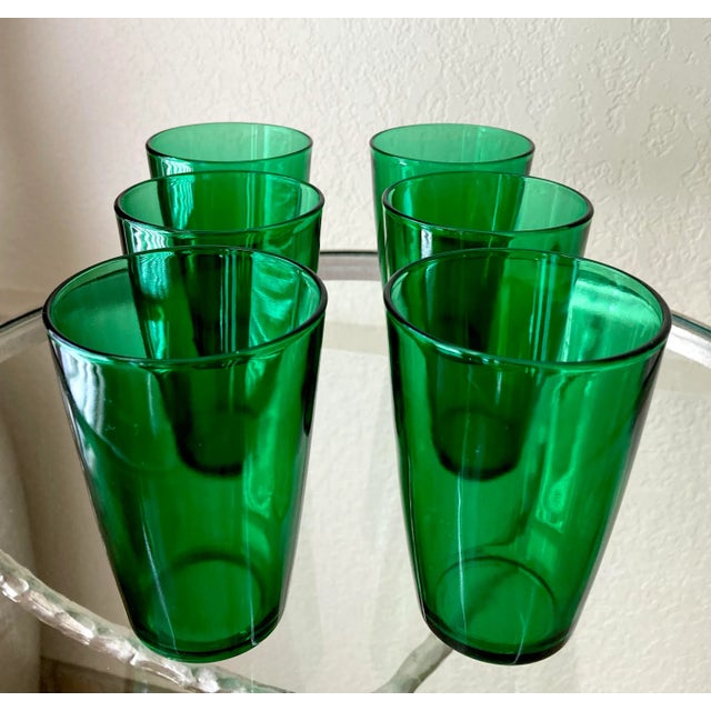 Mid-Century Anchor Hocking Roly-Poly Forest Green Beverage Set- 7 ...