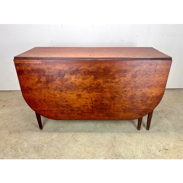 Antique Shaker Style Drop Leaf Pine Dining Table | Chairish