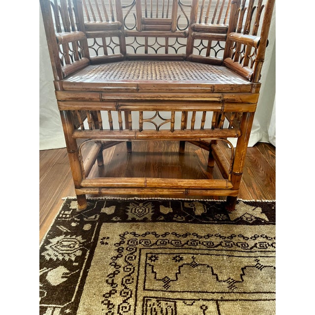 1960s Tortoise Chinoiserie Style Brighton Pavilion Chair | Chairish