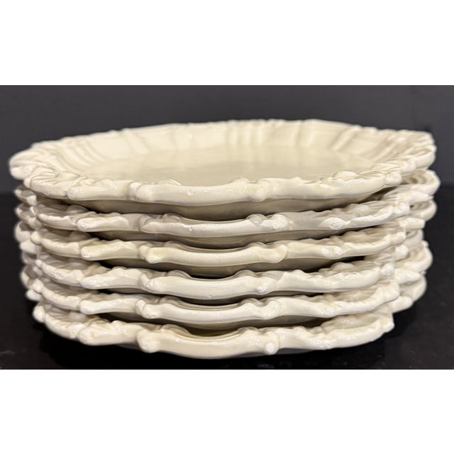 San Marco Italian Creamware Plates- Set of 6 | Chairish