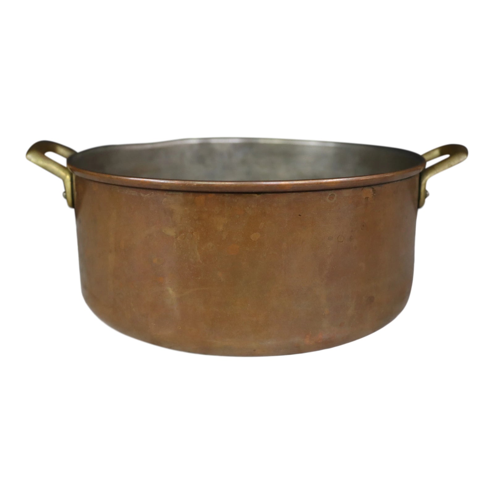 Copper Rondeau Pot W/ Handles | Chairish