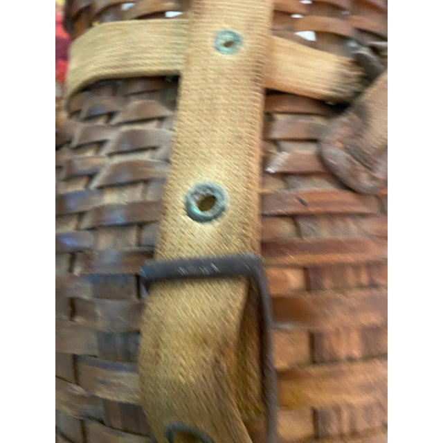 Early 20th Century Trapper’s Adirondack Basket Backpack | Chairish
