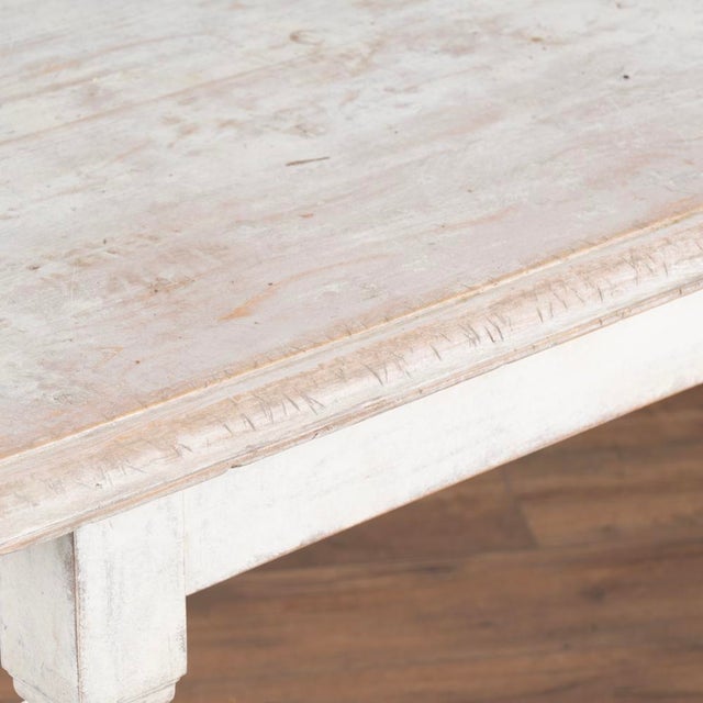 Antique Long White Painted Dining Table Library Console From Sweden ...