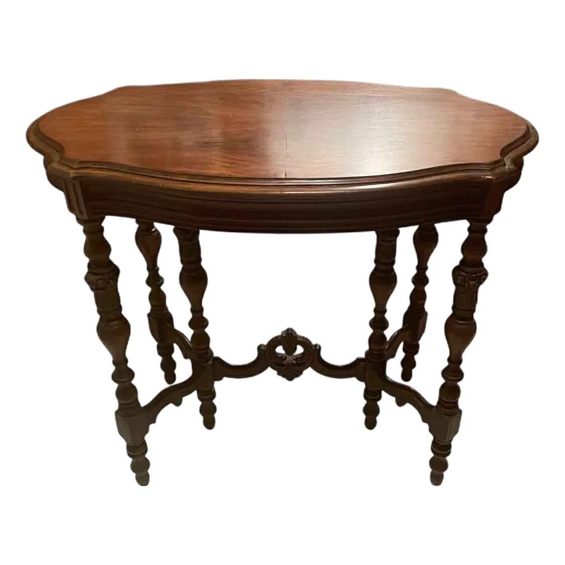 Kiel Furniture Company 6 Leg Parlor Table 1882 - 1932 | Chairish