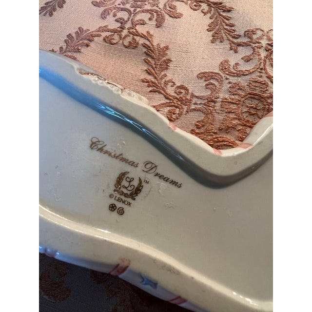 Small Vintage Lennox Christmas Cat Sleeping in Stocking Knick Knack ...