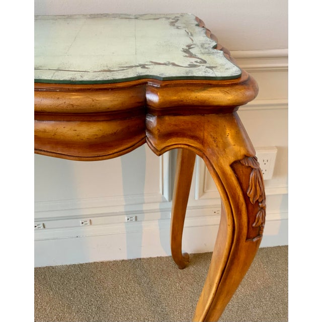 John Richard Transitional Eglomise Console Table | Chairish