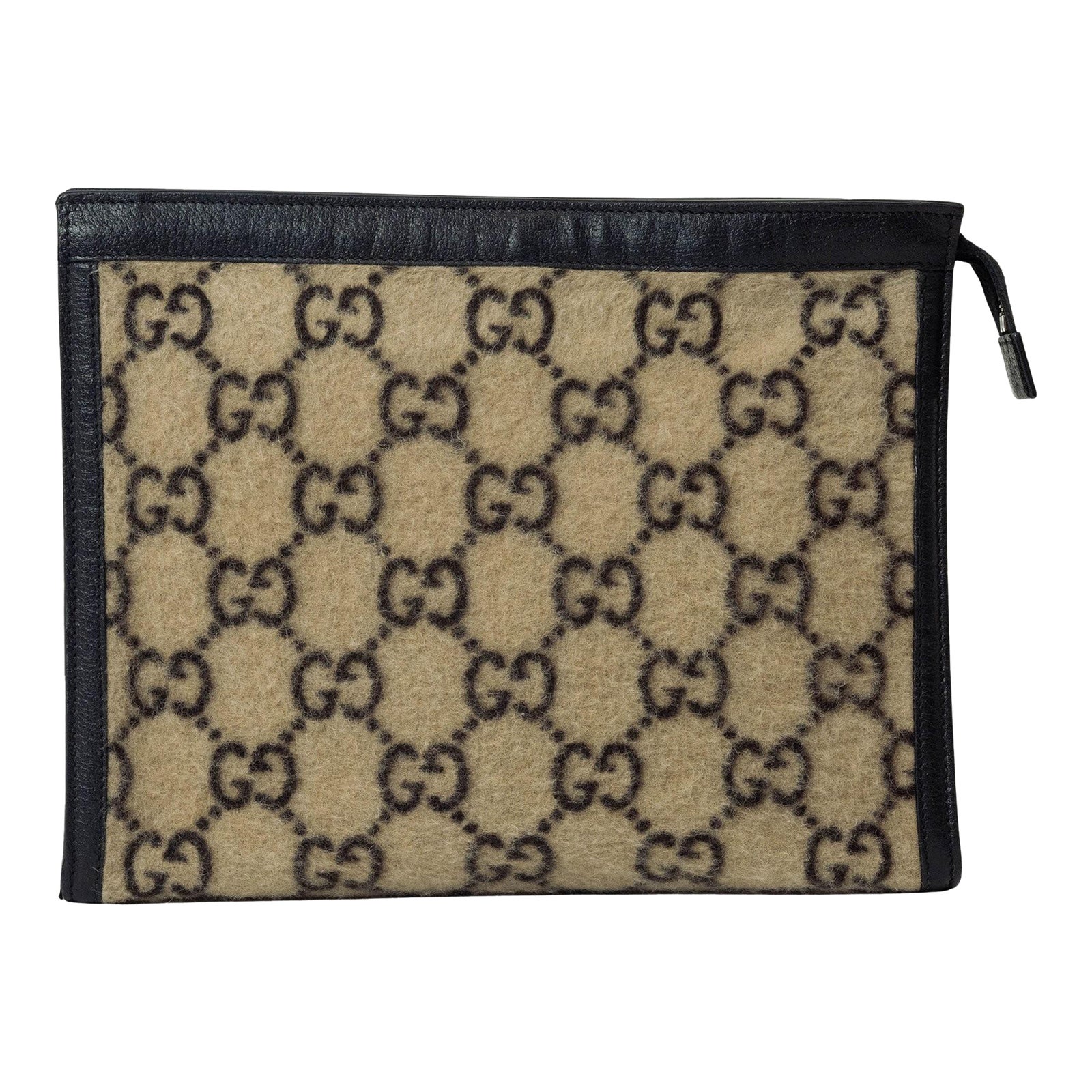 Gucci Gg Pattern Clutch Bag | Chairish