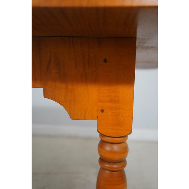 Tiger Maple Bench Made Dining Room Table | Chairish