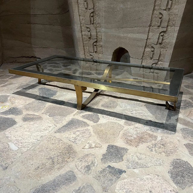 1950s Arturo Pani Modernism Bronze Coffee Table Mexico City | Chairish