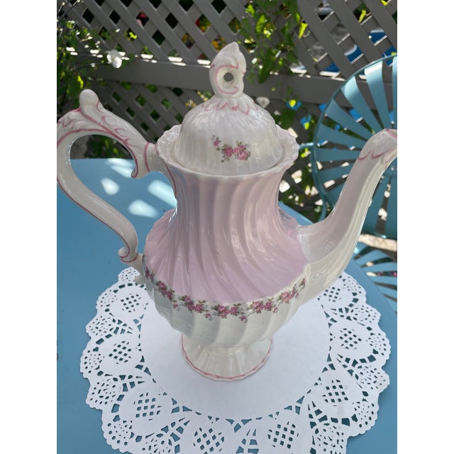 Mid 20th Century Myott Petite Rose “Olde Chelsea” Chocolate Pot ...