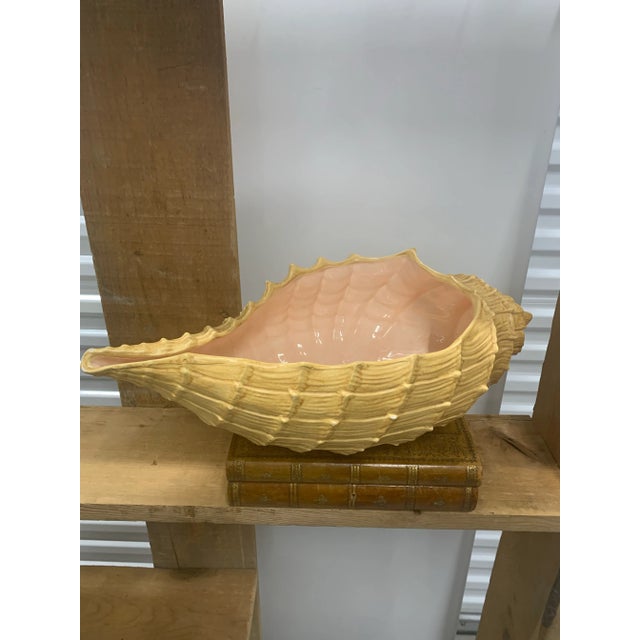 Large Vintage 1985 Handcrafted Sea Shell Centerpiece | Chairish